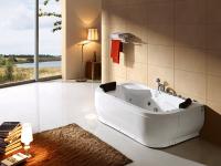 China M1815 Acrylic Whirlpool Massage Bathtub Pure Sanitary Grade 1800×1100×600mm for sale