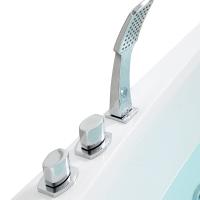 China White Whirlpool Acrylic Massage Bathtub M1822 Pure Sanitary Grade for sale