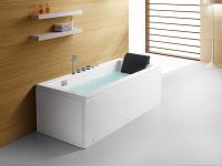China 3C Certificate Acrylic Massage Bathtub DE001 High Gloss With Coloful LED Light for sale