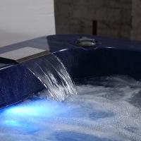 China Massage SPA Outdoor Bathtub M3212-D 2100×2100×1200mm With LED Light for sale