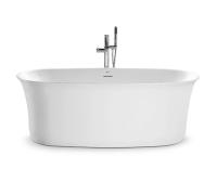 China White Acrylic Free Standing Bathtub SP1835 Yellowing Resistant High Gloss for sale