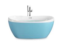 China ISO9001 Free Standing Acrylic Bath Rectangle SP1837 1500×760×650mm for sale