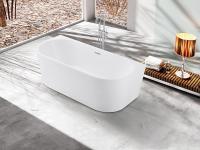 China White Acrylic Free Standing Bathtub Simple Bath SP1838 1700×790×580mm for sale