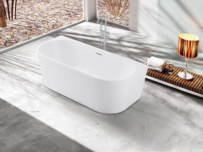 China White Acrylic Free Standing Bathtub Simple Bath SP1838 1700×790×580mm for sale