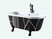 China Fade Resistant Acrylic Freestanding Tub , SP1716 Rectangle Freestanding Bathtub for sale