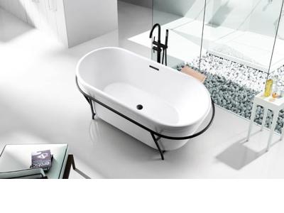 China Alkali Free Acrylic Free Standing Bathtub Rectangle SP1891 3C Certification for sale