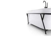 China Alkali Free Acrylic Free Standing Bathtub Rectangle SP1891 3C Certification for sale