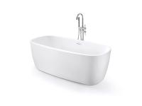 China Antibacterial Acrylic Stand Alone Bathtub , SP1840 White Free Standing Bathtub for sale