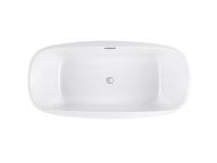 China Antibacterial Acrylic Stand Alone Bathtub , SP1840 White Free Standing Bathtub for sale