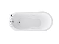 China Simple Bath Acrylic Free Standing Bathtub SP1029 1650×760×700mm for sale