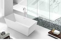 China PMMA Acrylic Free Standing Bathtub Simple Bath SP1873 Pure Sanitary Grade for sale