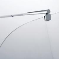 China LB03-008 Bathtub Glass Door Sanitary Grade Dual Handle Shower Door for sale