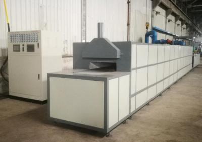 China Mesh Belt Electric Glass Products Continuous Hot Bending Strengthening Furnace for sale