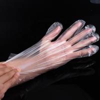 China Free Size Polythene Transparent Disposable PE Gloves Plastic Gloves 100 Pack for sale