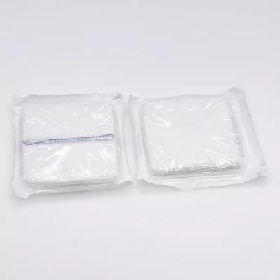 China 100% Cotton Degreased Sterile Gauze Swabs Good Absorbent 10*10cm 16ply for sale