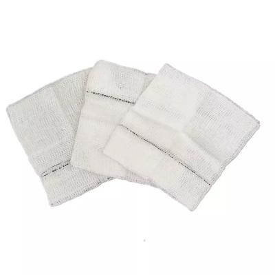 China 100PCS Pack Customized Size 100% Cotton Gauze Swab For Hospital for sale