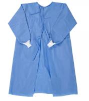 China AAMI Level 3 Standard Waterproof Blue Surgical Gown SMS Isolation Gown for sale
