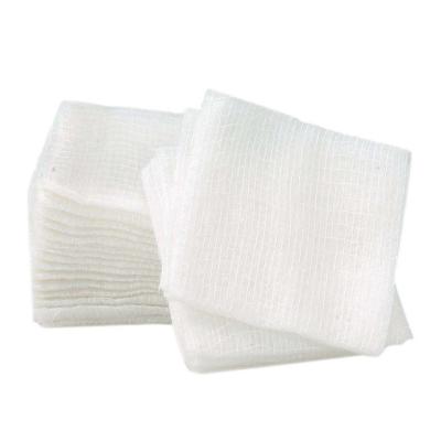 China Pure Cotton Medical Gauze Swab 19*15 4*4 Surgical White Absorbent for sale