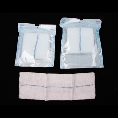 China Consumable Sterile Medical Gauze Swab Sponge Dressing White Folded Edge for sale