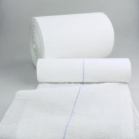 China Absorbent Zigzag Medical Gauze Roll Raw Material Bleached Comber for sale