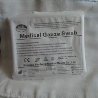 China 7.5 X 7.5cm Different Colour Green Medical Gauze Swab For Anaesthetics for sale