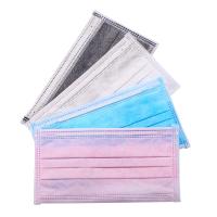 China Disposable MultiColor Breathable 3 Layer Face Mask With CE for sale