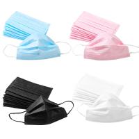 China Pink Disposable Dustproof 75g Medical Surgical Face Mask 14.5x9.5cm for sale