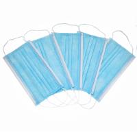 China Procedure Earloops Medical Face Mask One Size Fits Blue Non Sterile ASTM Level 1 for sale