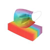 China CE Disposable 3 Layer Earloop Face Mask Multicolored For Teenagers for sale