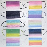 China CE Disposable 3 Layer Earloop Face Mask Multicolored For Teenagers for sale