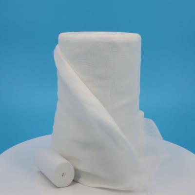 China 90cm X 100 Meter Cotton Gauze Roll Beached 32S for sale