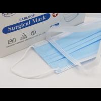 China Ce Approval Disposable Medical Face Mask 3 Ply Earloop Bfe 98% for sale