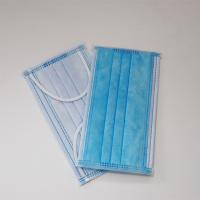 China Blue 3 Ply Dust Proof Medical Face Mask Disposable for sale