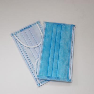 China Blue 3 Ply Dust Proof Medical Face Mask Disposable for sale
