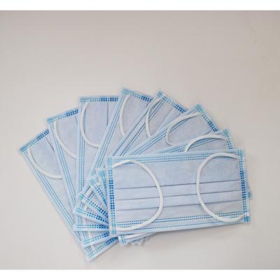 China 3 Ply Class Ii Blue Non Woven Surgical Mask 17.5*9cm for sale