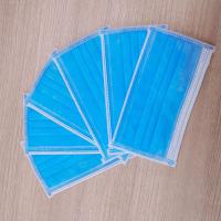 China 3 Ply Class Ii Blue Non Woven Surgical Mask 17.5*9cm for sale
