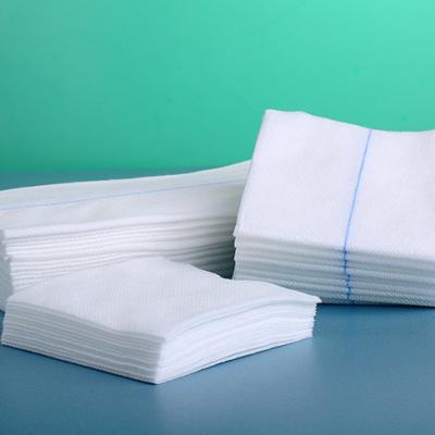 China Non Sterile Woven Low Lint Gauze Surgical Pad 35-50gsm for sale