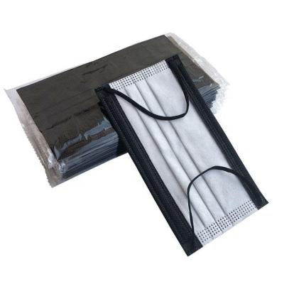 China Kn95 CE 3 Ply / Layers Full Protective Face Mask Disposable Black Color for sale