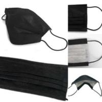 China Kn95 CE 3 Ply / Layers Full Protective Face Mask Disposable Black Color for sale