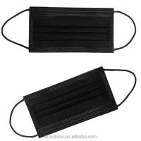China Dust Nose Head Loop Type IIR Black 3Ply Face Mask ASTM Level 4 Protective Masks for sale
