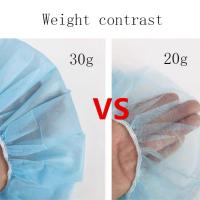 China Elastic Disposable Hair Cap Non Woven Surgical Bouffant Cap Clip Cap for sale