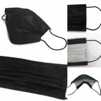 China 3ply Meltblown Cloth Facemask Outdoor Breathable Black Medical Mask for sale