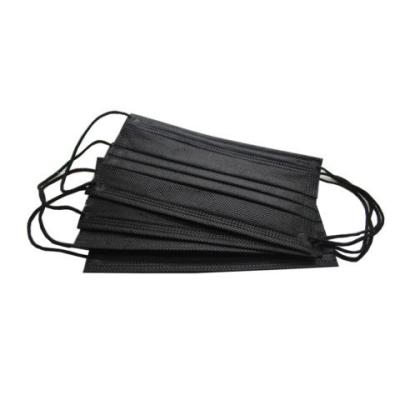 China 3 Ply 4ply Colorful Face Mouth Mask Type IIR Black Fabric Face Mask for sale