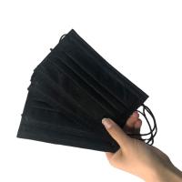 China 3 Ply 4ply Colorful Face Mouth Mask Type IIR Black Fabric Face Mask for sale