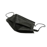 China Dental Black Face Mask TYPE IIR EN14683 Safety Non Woven 3 Plys Black Dust Masks for sale