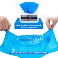 China Disposable Waterproof Medical Shoe Covers Plastic Poly Ethylene Shoe Cover for sale