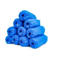 China Disposable Waterproof Medical Shoe Covers Plastic Poly Ethylene Shoe Cover for sale