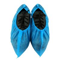 China Nonwoven Anti Slip 45g White PP Shoe Covers Waterproof CPE Shoe Cover for sale