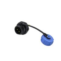 China Electrical SP11 SP13 SP21 Waterproof Plug Socket 2 - 8 Pin Screw Solder With Cap for sale
