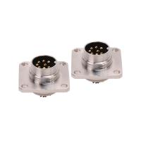 China M16 8 Pin AISG Waterproof Connector Solder Locking IP67 60V 7A for Automotive for sale